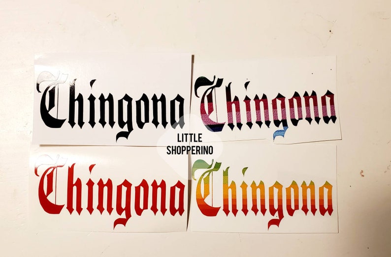 Chingona Decal Chicana Decal Mexicana Decal Spanish Decals - Etsy