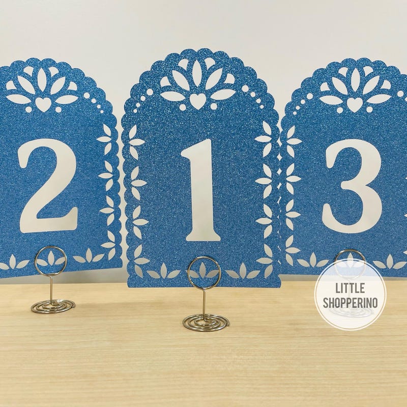 Papel Picado Table Numbers - Etsy
