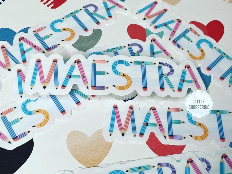 Maestra Sticker School Sticker Vinyl Sticker Waterproof - Etsy