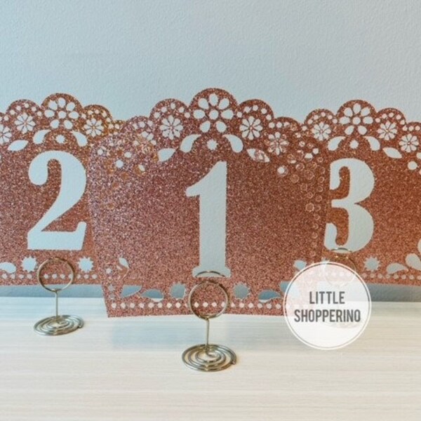 Papel Picado Table Numbers - Etsy
