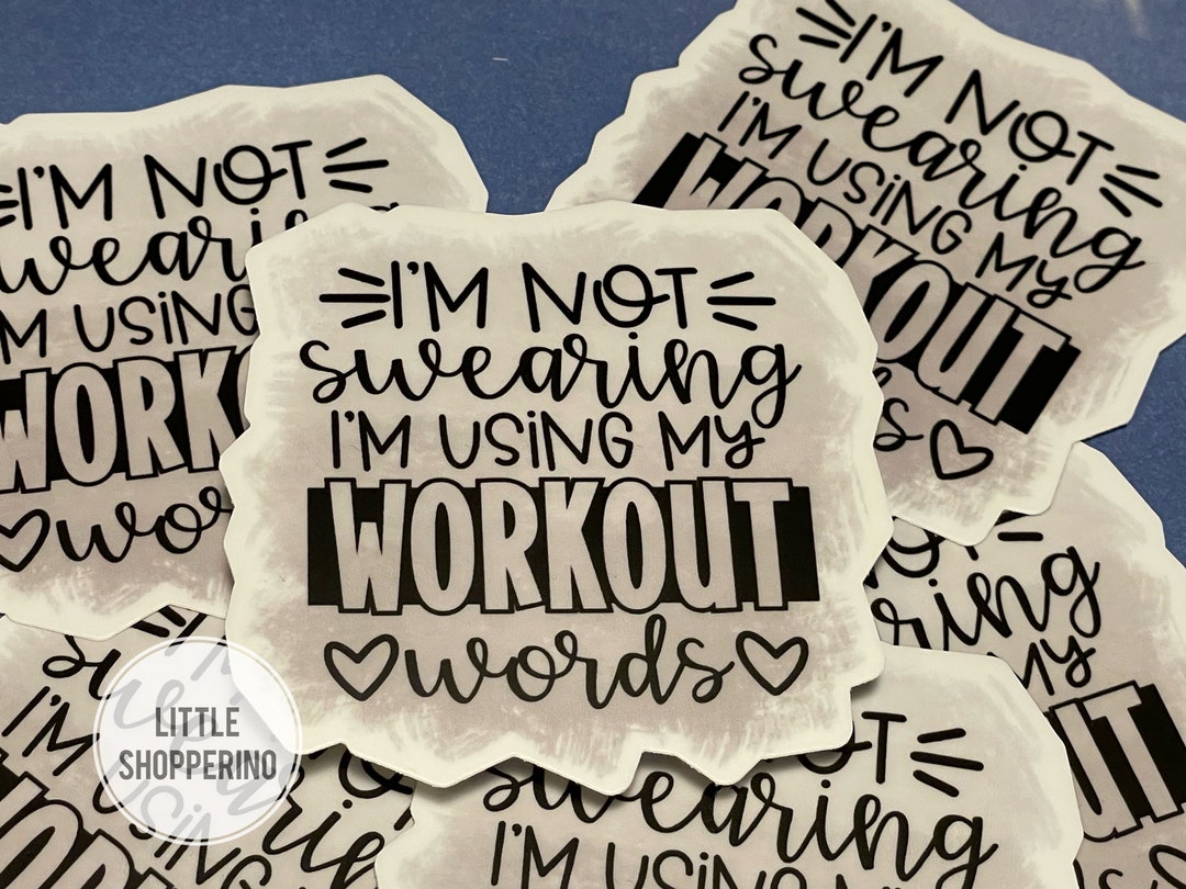 Workout Sticker, Fitness Sticker, Gym Sticker, Sarcastic Sticker, Funny ...