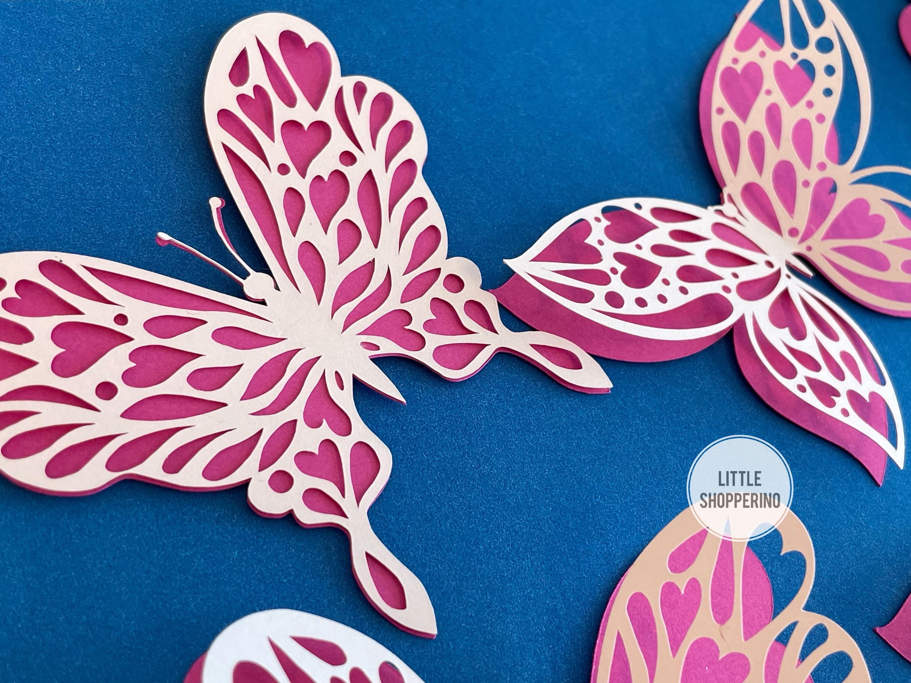 3D Butterfly Cutouts, Paper Butterfly, Butterfly Decorations, Mariposas ...