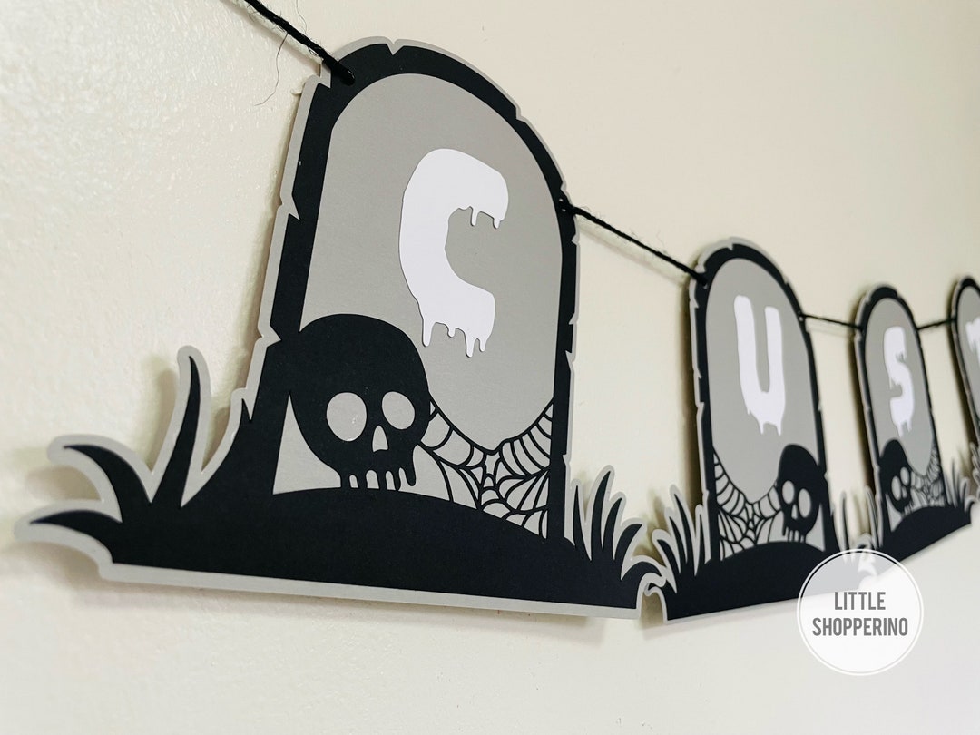 Gravestone Banner Goth Custom Banner Personalized Banner - Etsy