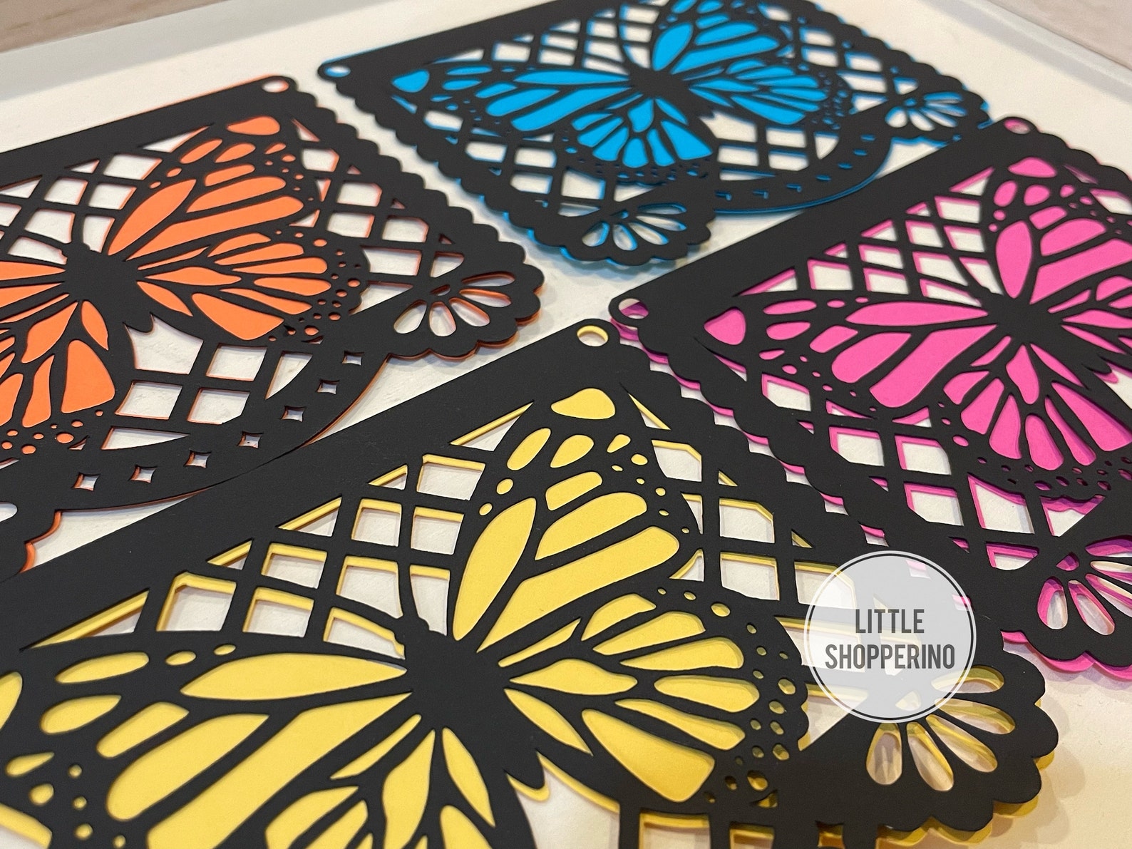 Butterfly Papel Picado Banner, Mariposas Banner, Party Decoration ...
