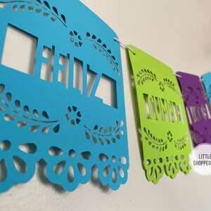 Feliz Cumpleanos Papel Picado Banner: Fiesta Birthday Decor - Etsy
