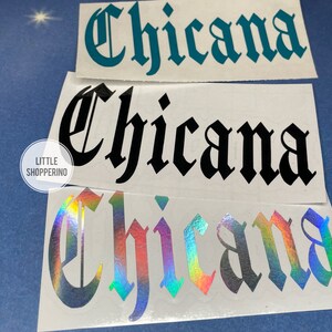 Chicana Decal, Mexicana Decal, Spanish Decals, Mexican Decals, Car ...