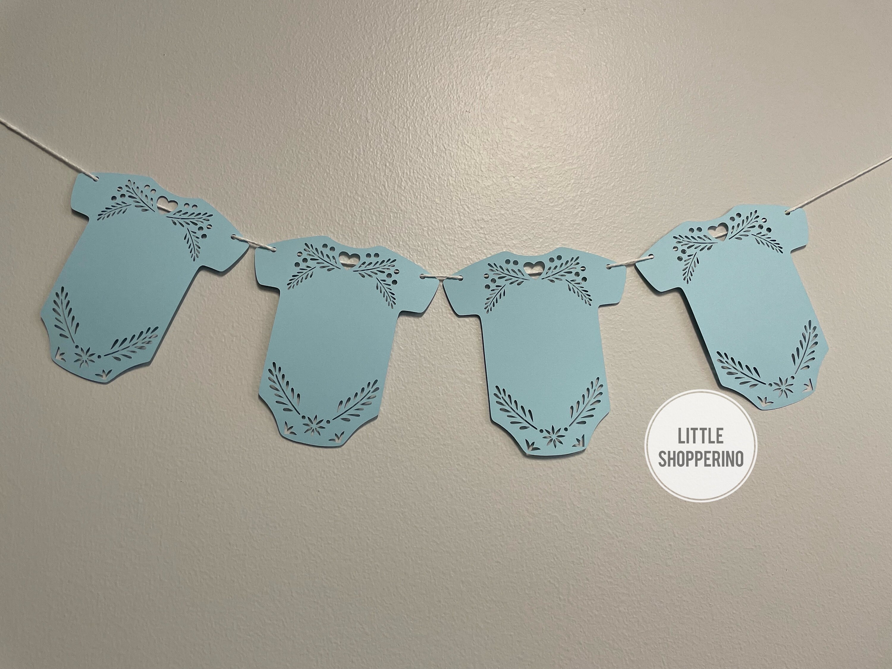 Baby Onesie Banner, Papel Picado Onesie Banner, Bebe Decoration Banner ...