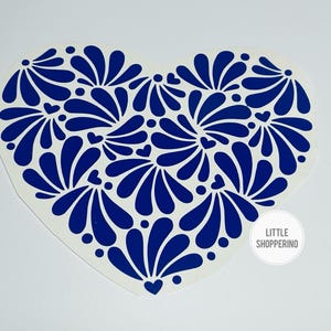 Talavera Heart Decal, Spanish Decal, Latin Decal, Custom Decal, Car ...