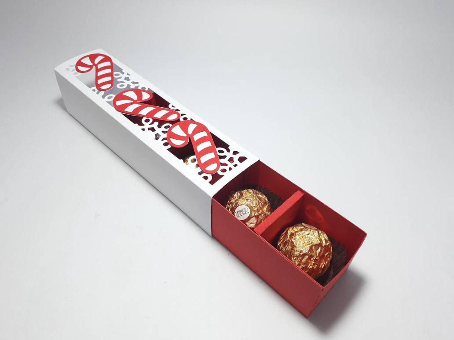 SVG Candy Cane Chocolate Gift Box Svg Cut Files Candy Holder Cricut ...