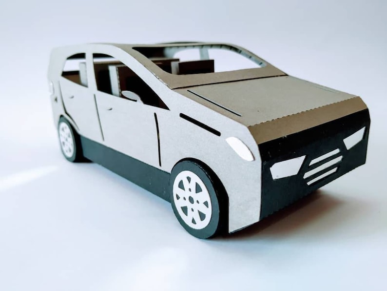 3d Car Model DIY Van 3D Car Svg Car Digital Template - Etsy