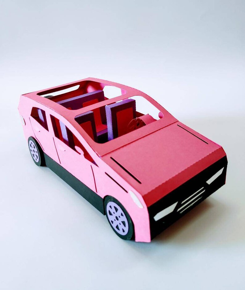 3d Car Model DIY Van 3D Car Svg Car Digital Template - Etsy