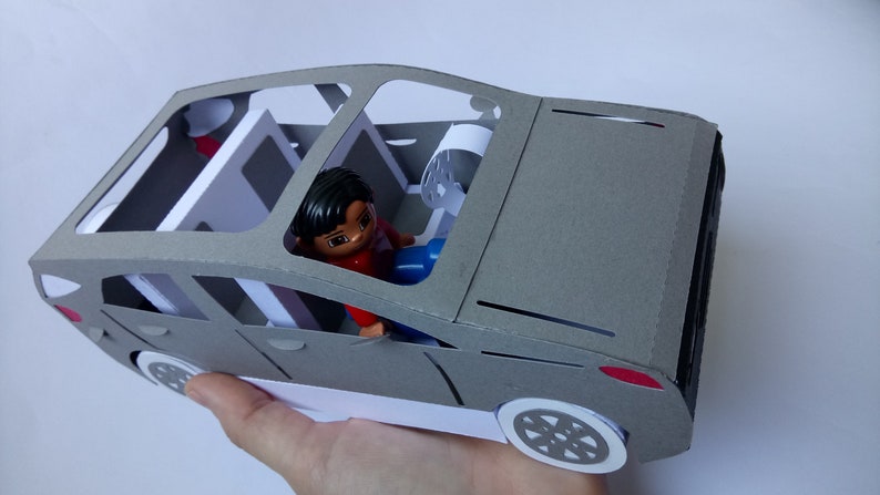 3d Car Model DIY Van 3D Car Svg Car Digital Template - Etsy