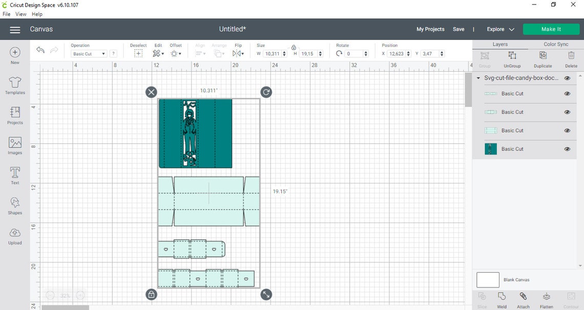 SVG Doctor Gift Box Thank You Medical Workers Template - Etsy