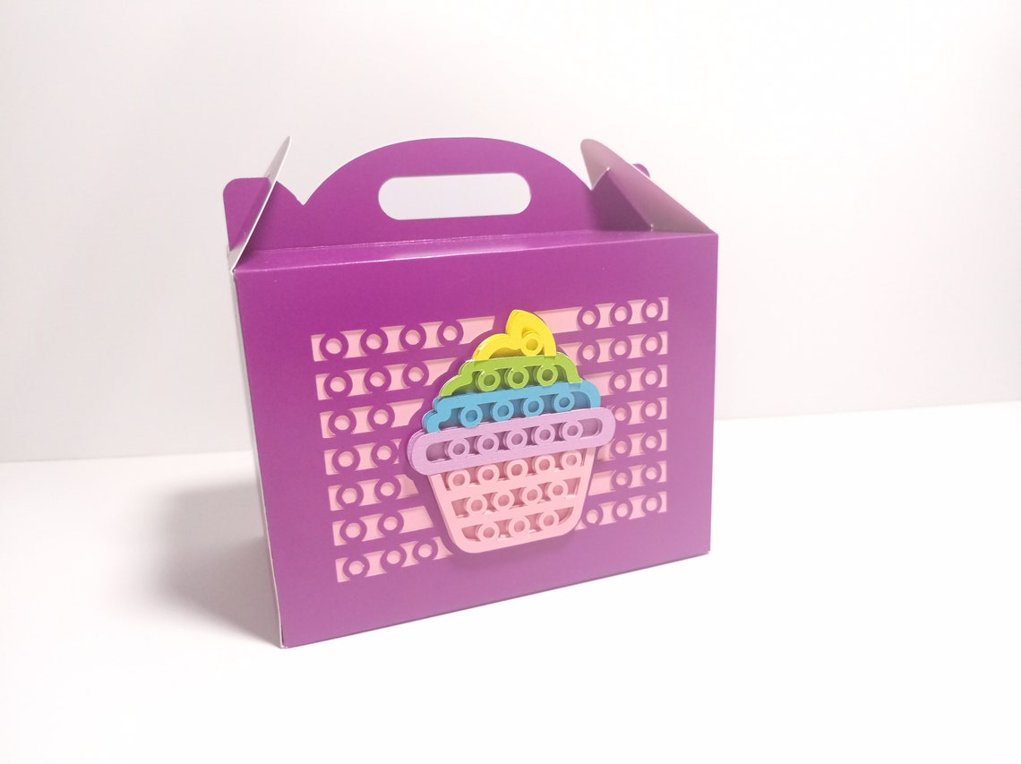 Svg Gable Favor Box Template Ice Cream Pop up DIY SVG Cutting - Etsy