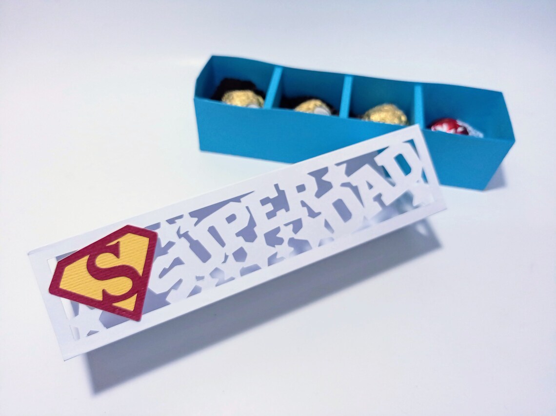 SVG Cut File Fathers Day Gift Box Candy Holder Cut File Cricut - Etsy