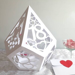 Sweet Eigthteen Box Template SVG 18th Money Box Gift Card Box DIY ...