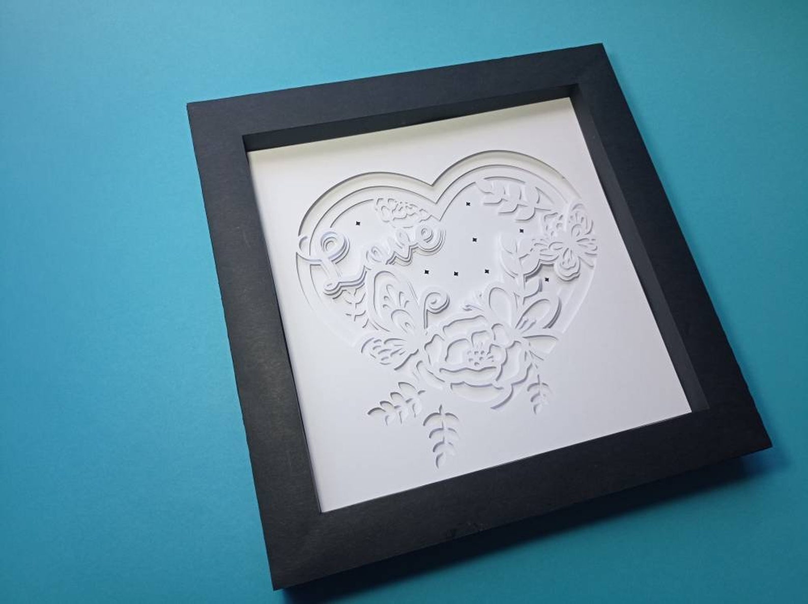 Shadow Box SVG 3D Layered SVG Love You Butterfly Paper Cut - Etsy UK