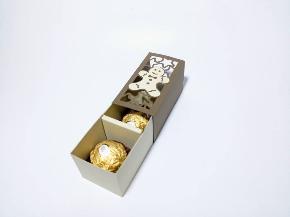 SVG Christmas Chocolate Gift Box Svg Cut Files Candy Holder | Etsy