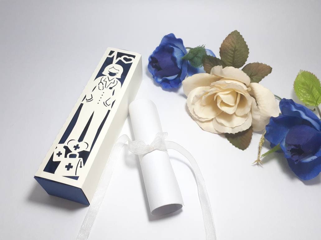 SVG Doctor Gift Box Thank You Medical Workers Template - Etsy