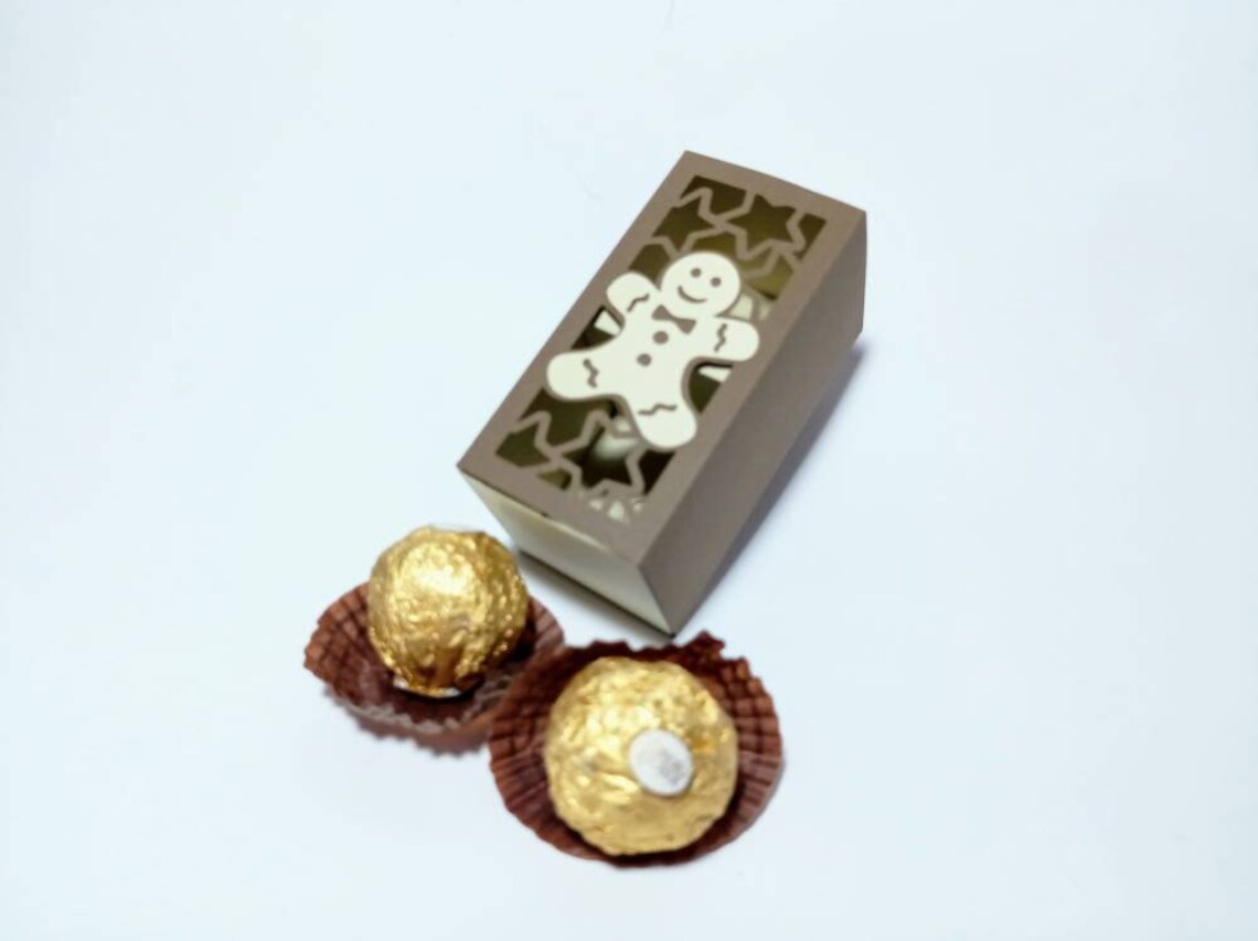 SVG Christmas Chocolate Gift Box Svg Cut Files Candy Holder | Etsy