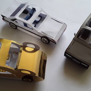 Set of 3 Cars, 3d Car Model DIY, 3D Car Svg, Car Digital Template ...