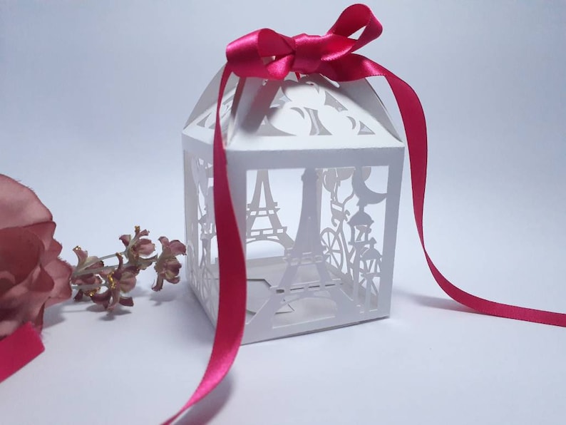 SVG Valentines'day Box Tower Eiffel Bike Favor Boxes | Etsy
