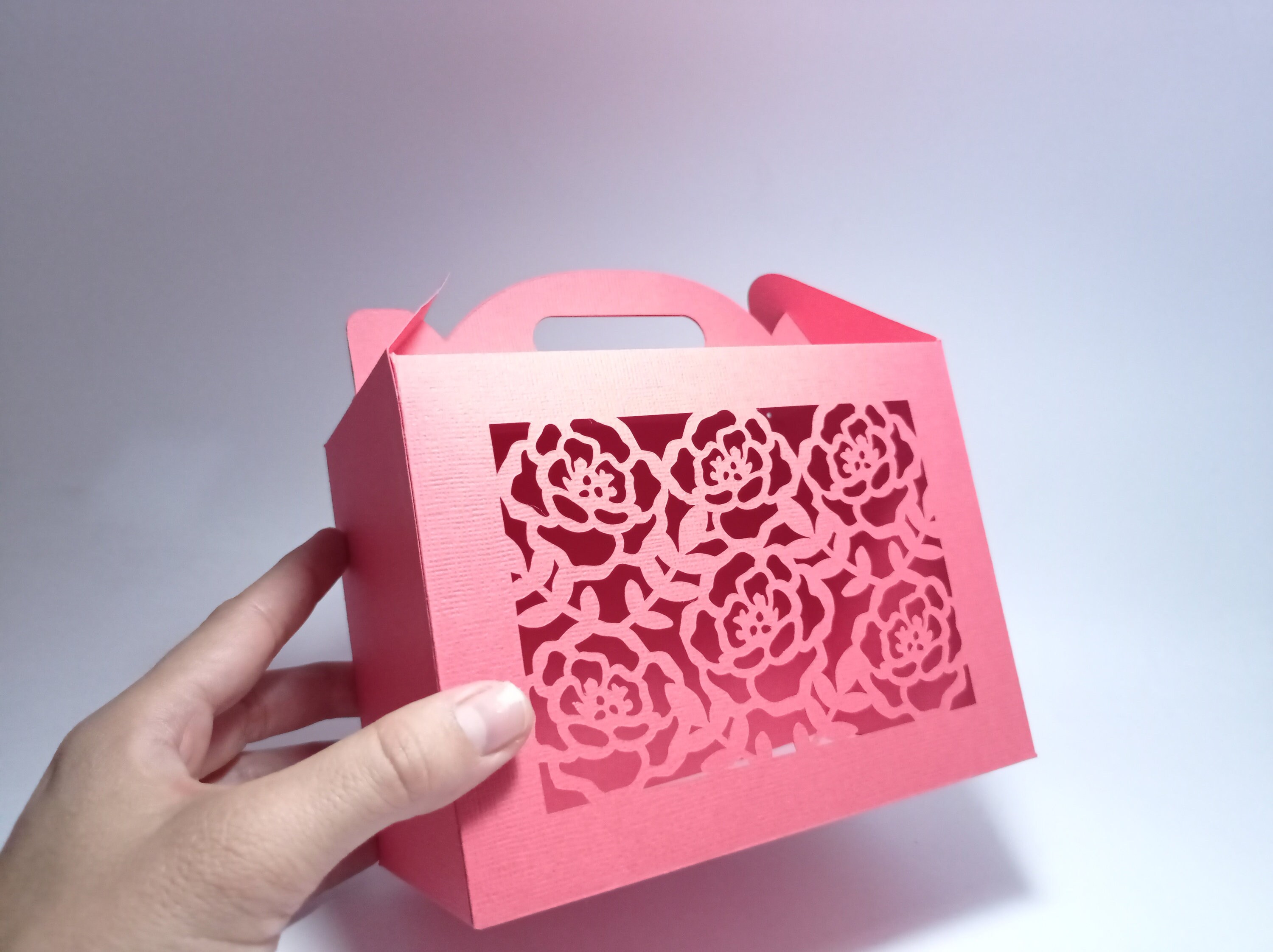 SVG Gable Box Rose DIY Cutting File Svg Cricut Silohuette | Etsy