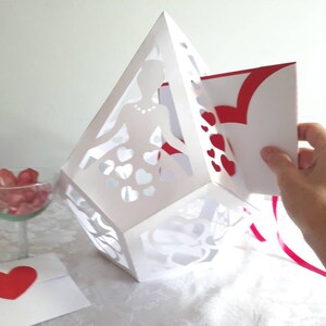 Sweet 16 Card Box Template SVG 16th Money Box Gift Card Box DIY Cricut ...