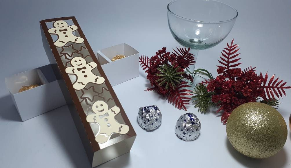 SVG Gingerbread Man Chocolate Gift Box Svg Cut Files Candy - Etsy