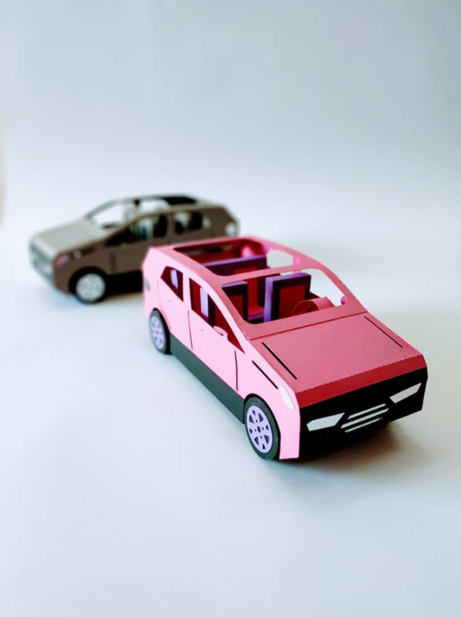 3d Car Model DIY Van 3D Car Svg Car Digital Template - Etsy España