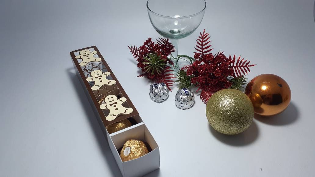 SVG Gingerbread Man Chocolate Gift Box Svg Cut Files Candy - Etsy