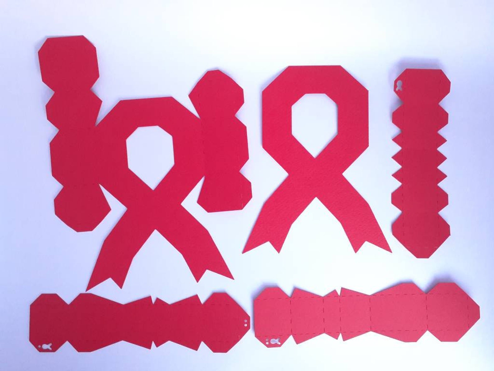 Awareness Ribbon SVG 3D Papercraft DIY Cancer Ribbons Svg - Etsy UK