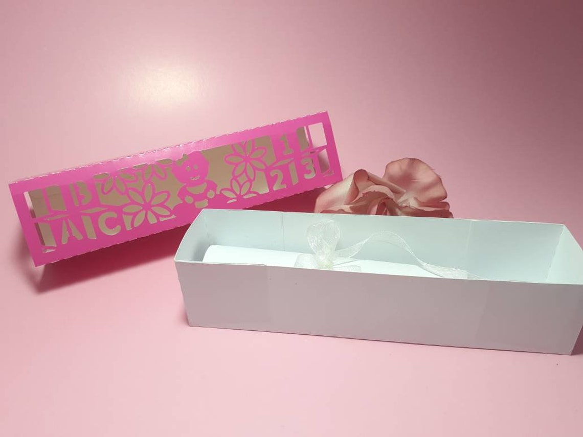 SVG Baby Girl Chocolate Gift Box Svg Cut Files Candy Holder - Etsy