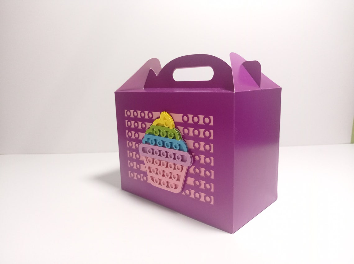 Svg Gable Favor Box Template Ice Cream Pop up DIY SVG Cutting - Etsy