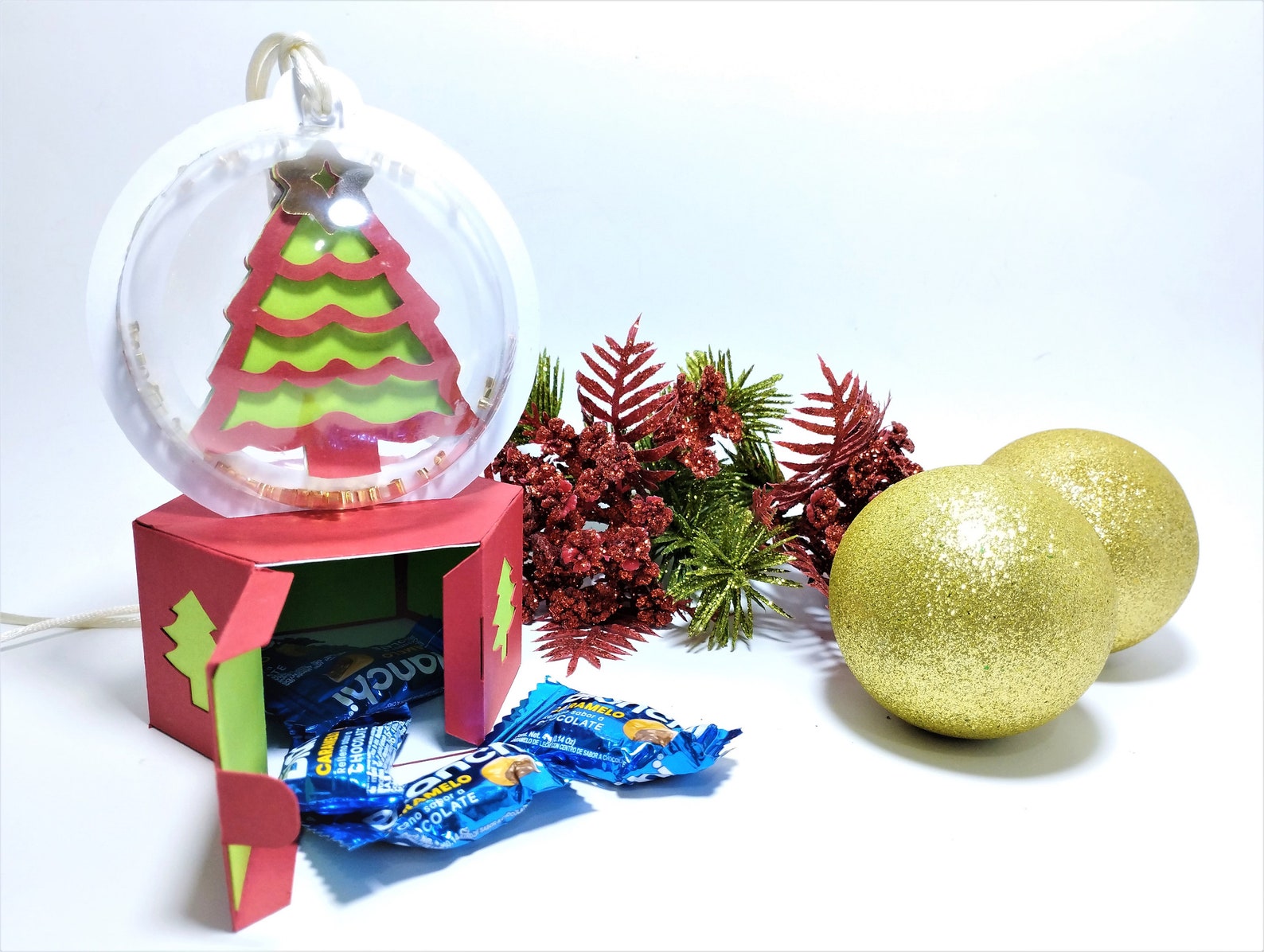 SVG Snow Globe Ornament Ball Gift Box Christmas Tree Svg Cut - Etsy