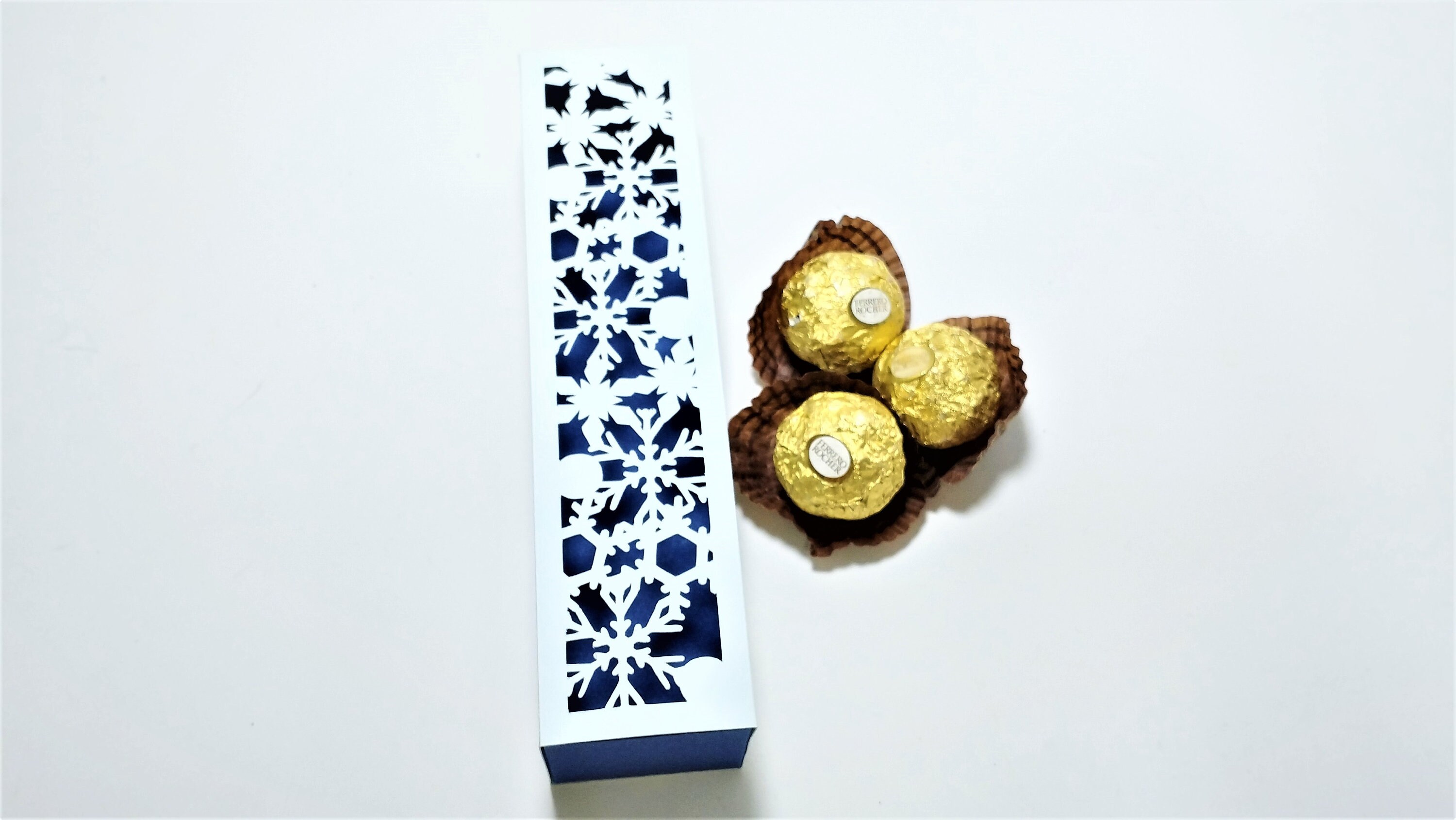 SVG Cut File Chocolate Gift Box Christmas Snowflakes Candy - Etsy