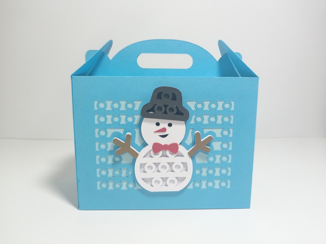 SVG Gable Favor Box Snowman Pop up Box Svg Cut Files Candy - Etsy
