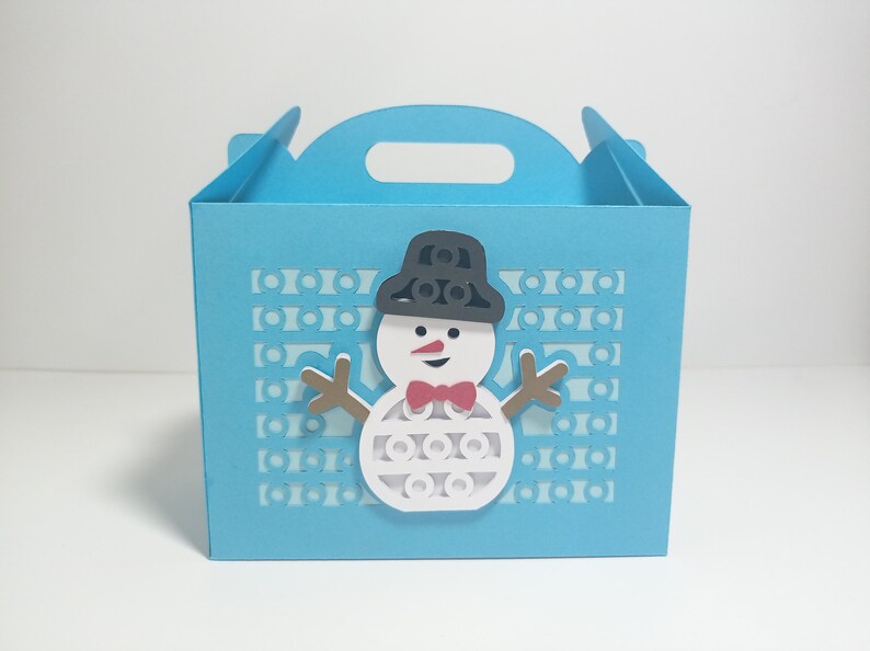 SVG Gable Favor Box Snowman Pop up Box Svg Cut Files Candy - Etsy