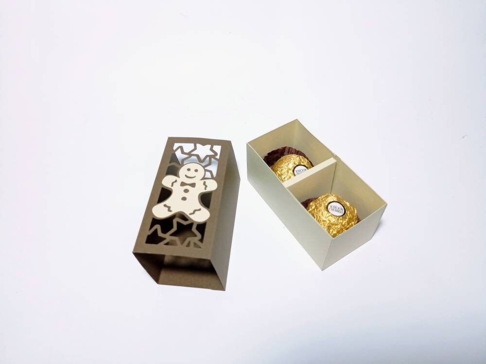 SVG Christmas Chocolate Gift Box Svg Cut Files Candy Holder - Etsy