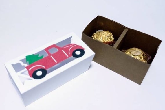 SVG Christmas Chocolate Gift Box Svg Cut Files Candy Holder | Etsy