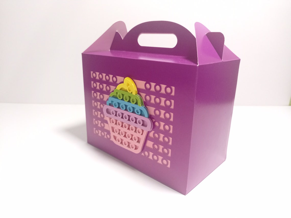 Svg Gable Favor Box Template Ice Cream Pop up DIY SVG Cutting - Etsy