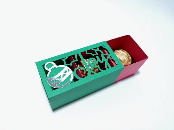 SVG Christmas Chocolate Gift Box Svg Cut Files Candy Holder - Etsy