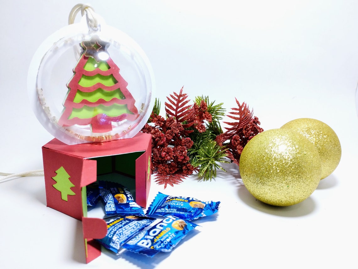 SVG Snow Globe Ornament Ball Gift Box Christmas Tree Svg Cut - Etsy