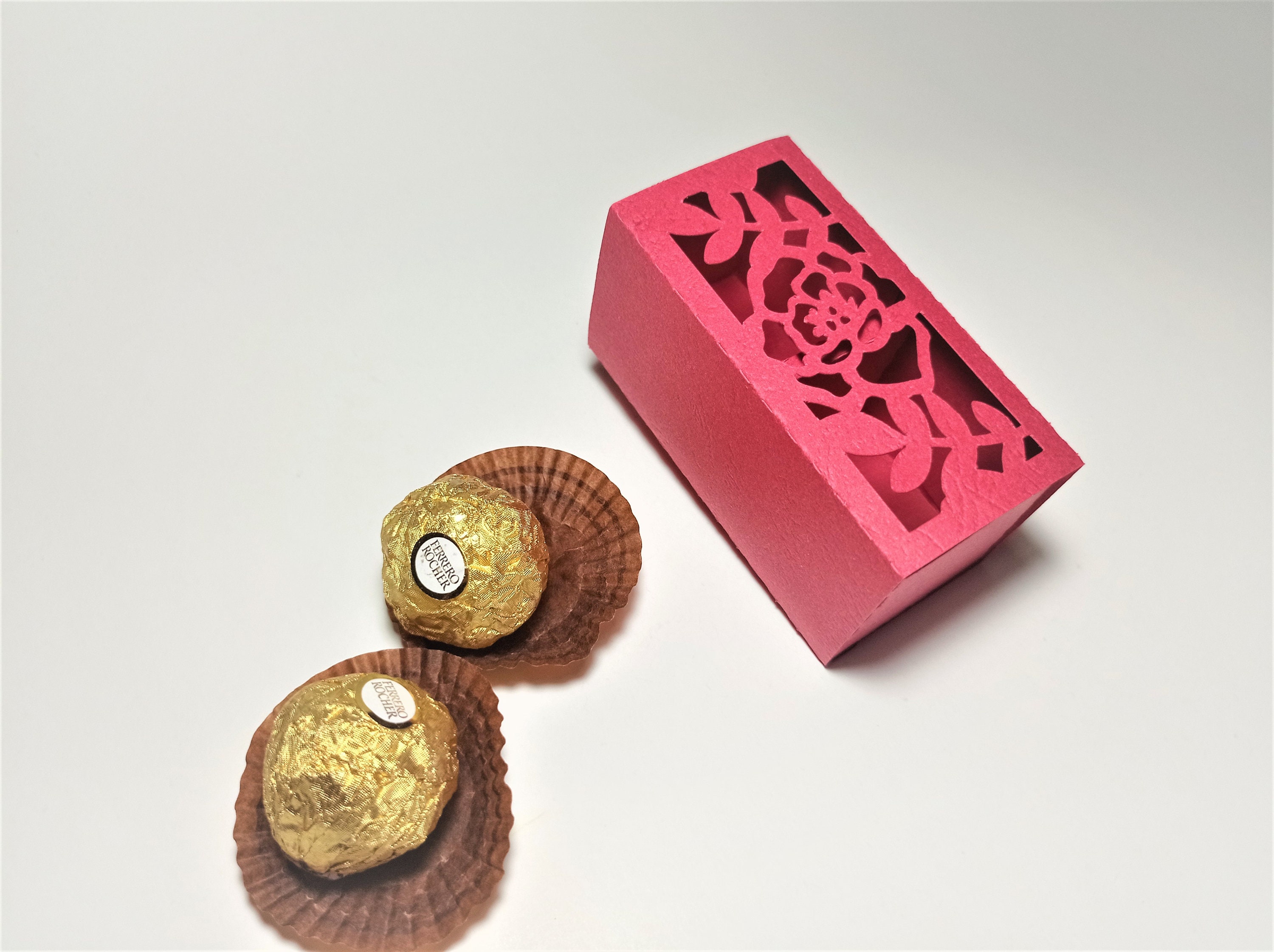 SVG Cut File Chocolate Gift Box Rose Svg Mini Candy Holder Cut - Etsy