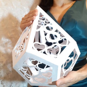 Sweet Eigthteen Box Template SVG 18th Money Box Gift Card Box DIY ...