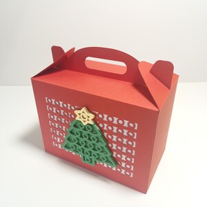 SVG Gable Favor Box Christmas Tree Pop up Box Svg Cut Files Candy ...
