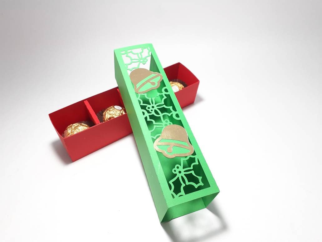 SVG Christmas Bell Chocolate Gift Box Svg Cut Files Candy | Etsy