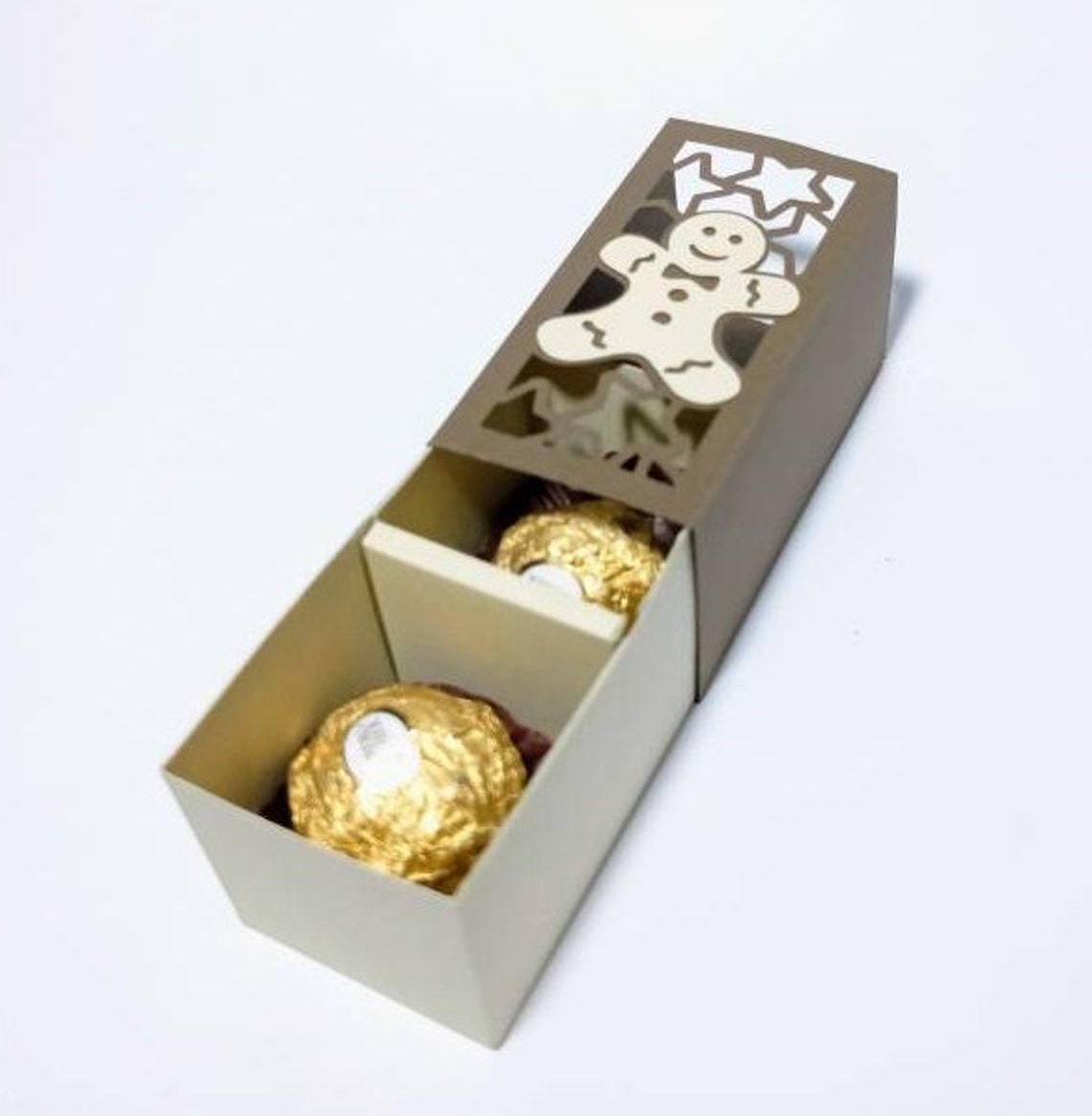 SVG Christmas Chocolate Gift Box Svg Cut Files Candy Holder | Etsy