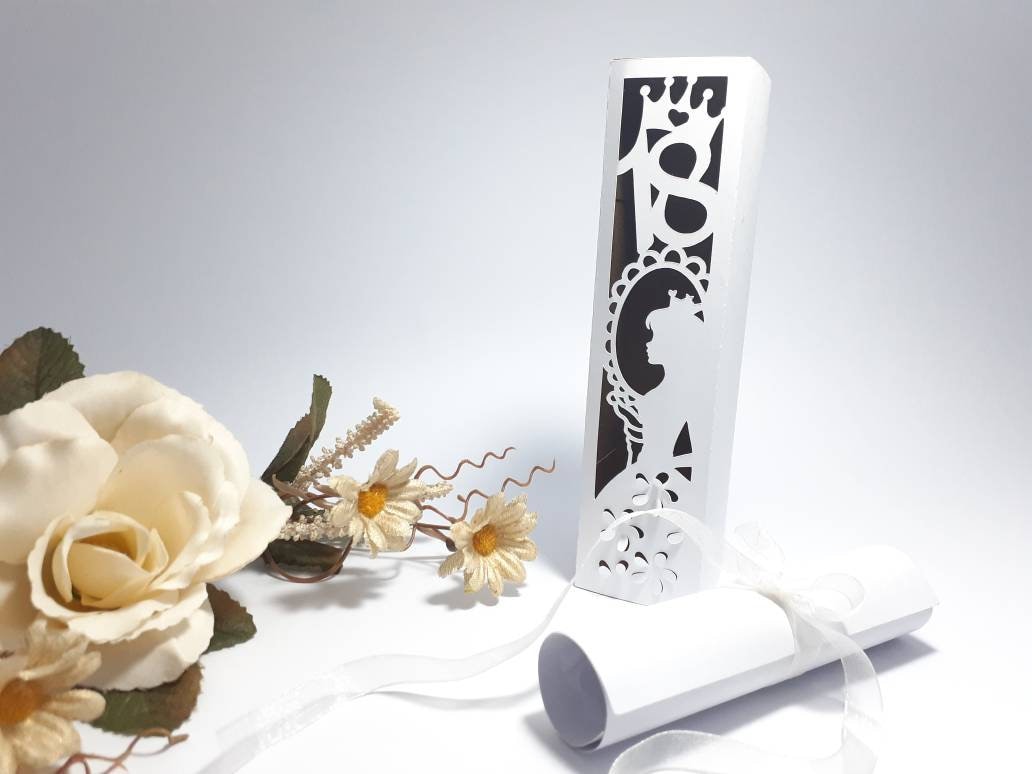 18th Invitation Box SVG Template Party Favors Boxes 18th - Etsy