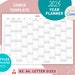 2025 One Page Year-at-a-glance Calendar, Year Planner Template ...